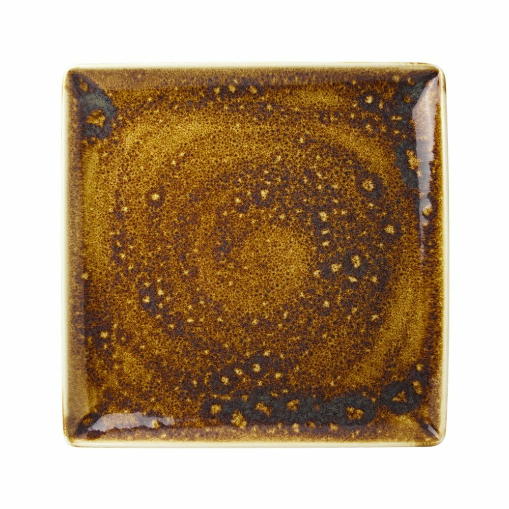 Steelite Platte Square 27x27 cm Vesuvius Amber, 52,90
